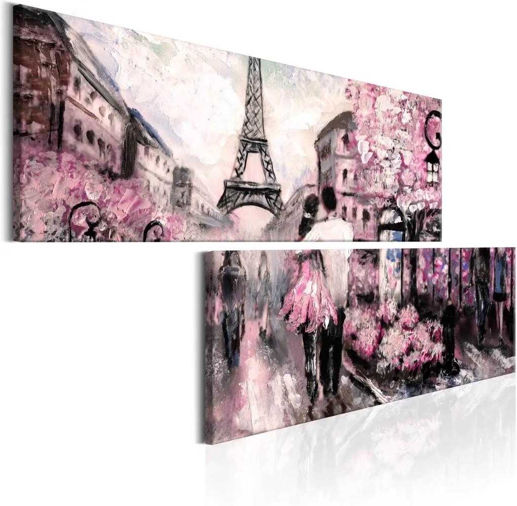 Dvoudílné obrazy - Paříž (180x90 cm) - Murando DeLuxe