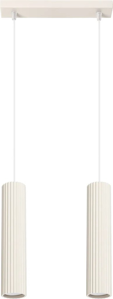 Sollux Lighting Závěsné svítidlo KARBON 2 béžové