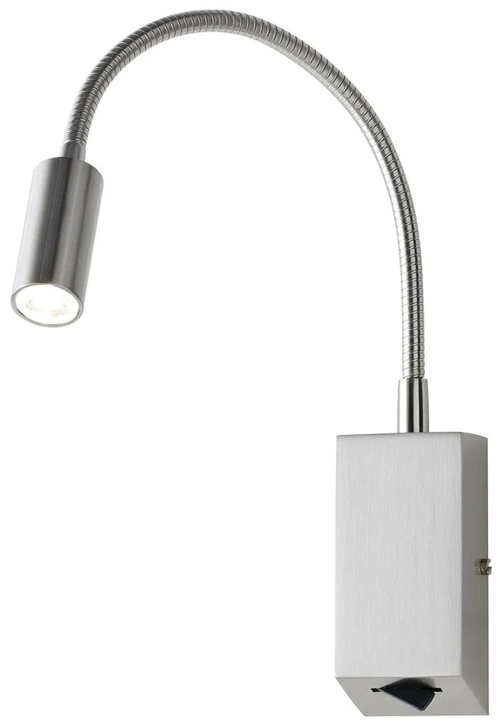 Redo 01-1195 nástěnné LED svítidlo Hello nikl, 3W, 3000K, 35cm