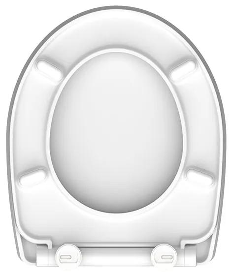 Eisl Sanitär WC prkénko Duroplast Soft Close White Wave High Gloss 82584
