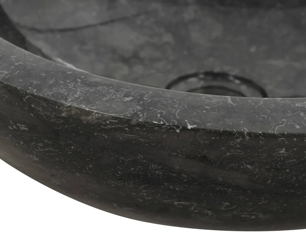 vidaXL Marketos Umyvadlo 40 x 12 cm mramor černé