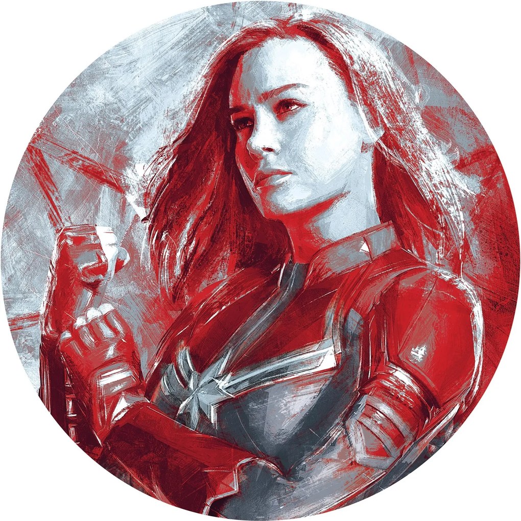 Komar Samolepicí vliesová fototapeta Dot Avengers Painting Captain Marvel pr.125