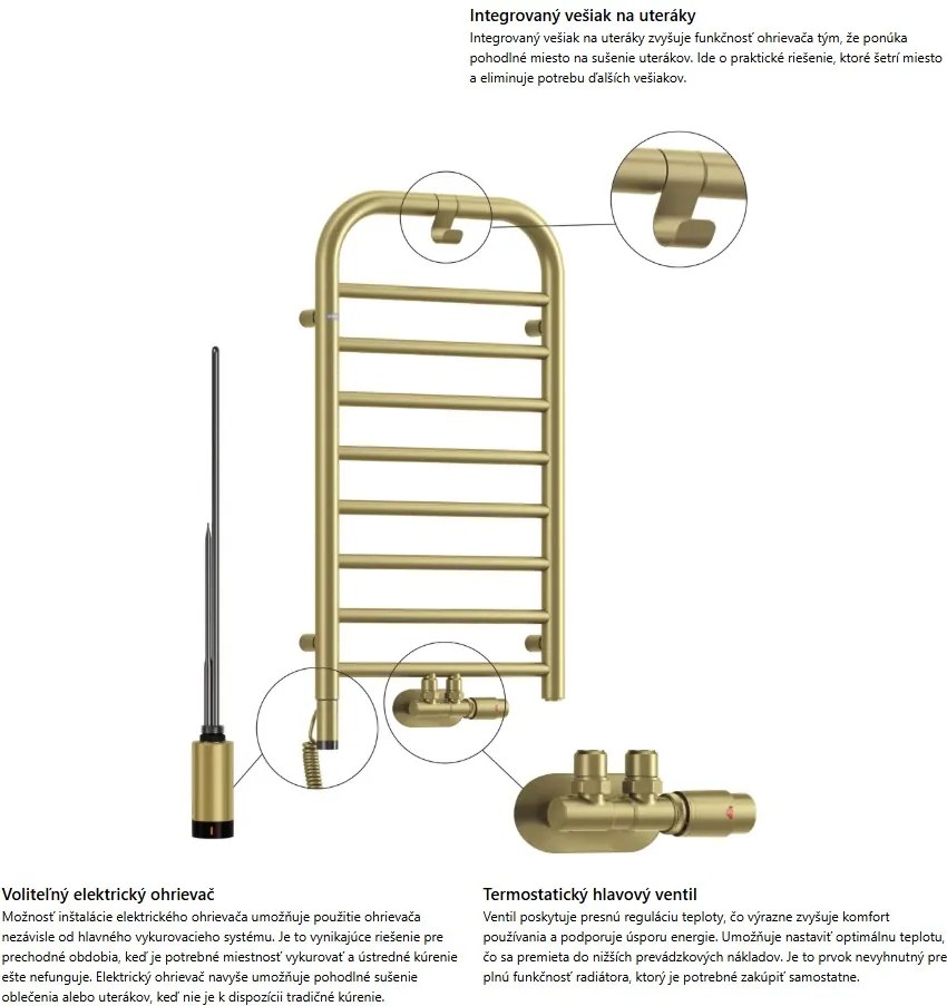 Deante Silia, koupelnový radiátor 500x1570 mm, 586W, bílá matná, DEA-AGI_AG51