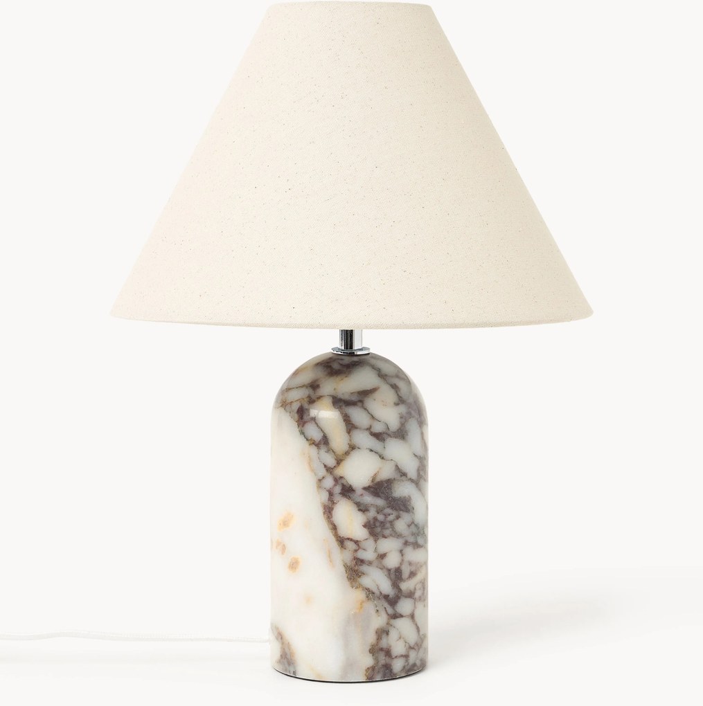 Stolní lampa's mramorovou podstavou Calacatta Viola Gia