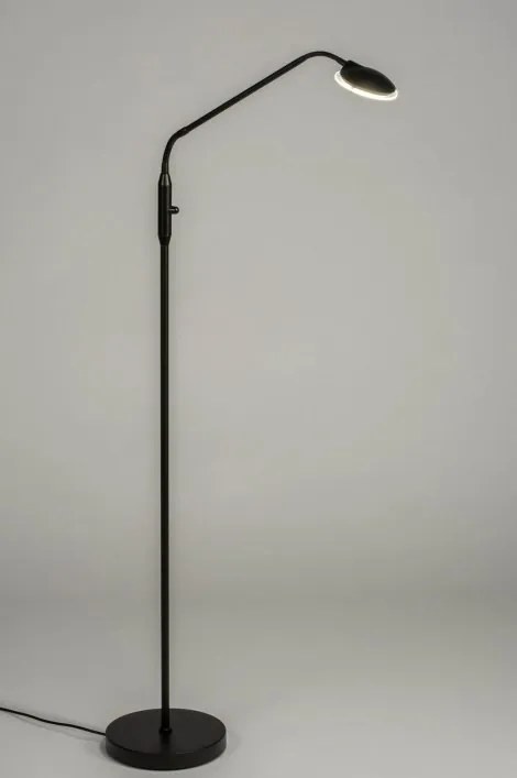 Stojací designová LED lampa se stmívačem Ellena Black
