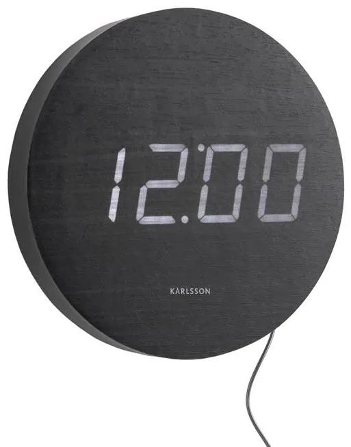 Designové LED nástěnné hodiny 5803BK Karlsson 20cm | BIANO