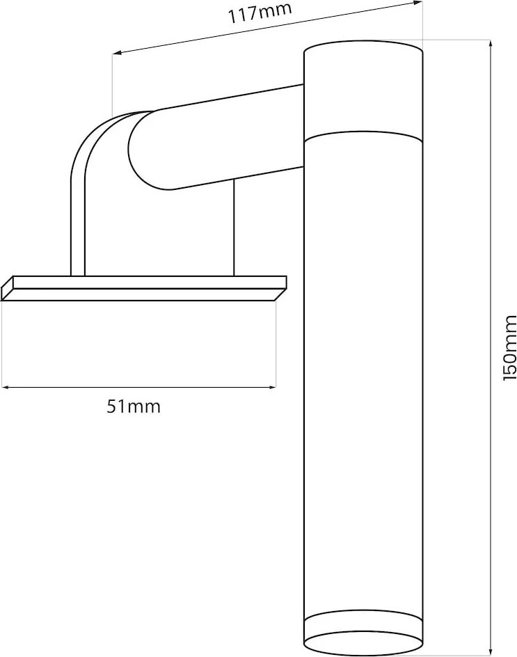 Nástěnné LED svítidlo Apa Mini, 1x LED 4w, 4000k, ch