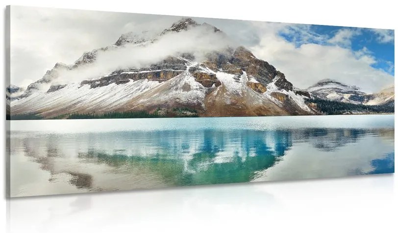Obraz jezero poblíž nádherné hory Varianta: 100x50