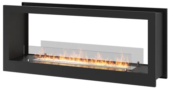 InFire - Vestavěný BIO krb 120x50 cm 3kW oboustranný