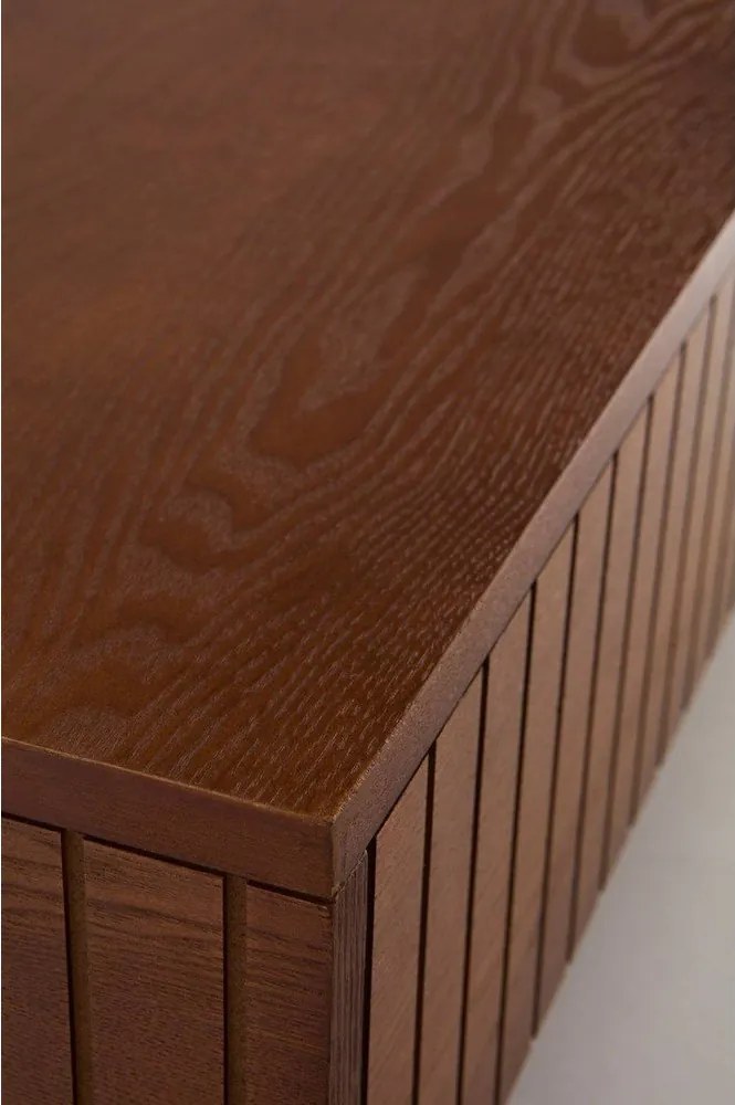 Tmavě hnědý konferenční stolek z MDF 90x90 cm Furuvik – Jotex