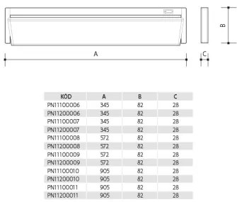 LED svítidlo VERSA výklopné s vypínačem 10W bílá teplá bílá 3000K Panlux PN11100008