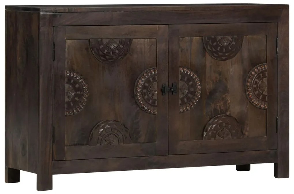 Příborník vyřezávaný design 110 x 35 x 70 cm masivní mangovník 247765