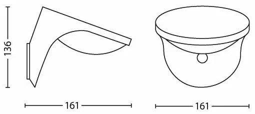 Philips 17808/87/16-LED Solární svítidlo se senzorem MYGARDEN DUSK 1xLED/1W/3,7V