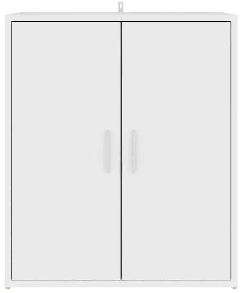 Botník bílý 60 x 35 x 70 cm dřevotříska - Default Title