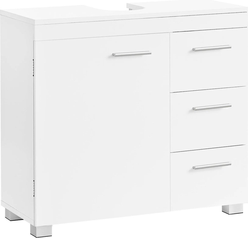 XXXLutz SKŘÍŇKA POD UMYVADLO, bílá, bílá, 70/64/30 cm MID.YOU - Online Only koupelnové skříňky - 002543018901