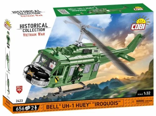 COBI 2423 Vietnam War BELL UH-1 HUEY IROQUOIS, 1:32, 656 kostek