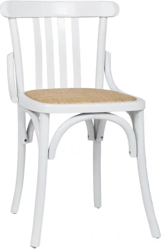 IB LAURSEN Dřevěná židle Marais White, bílá barva, dřevo, kov | BIANO