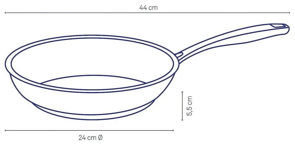 Pánev na smažení z nerezové oceli Kela Flavoria, ø 24 cm