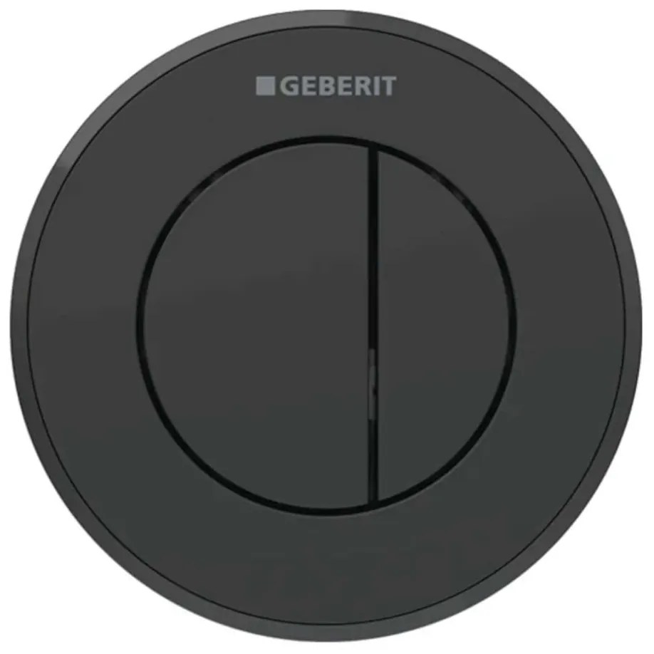 Geberit - Oddálené ovládání splachování typ 10, 2-činné, easy to clean, matná černá 116.055.16.1