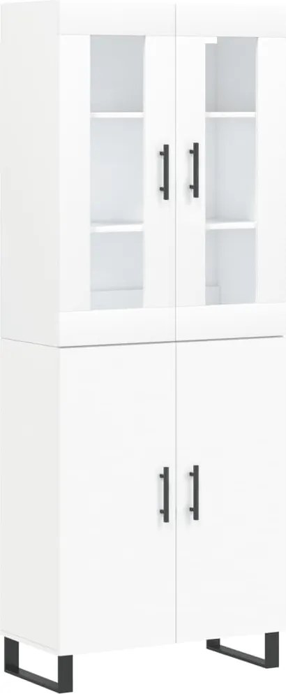 Skříň highboard bílá 69,5 x 34 x 180 cm kompozitní dřevo 3198233