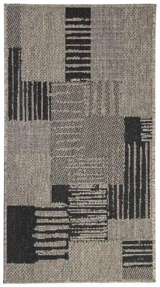 Oriental Weavers, Kusový koberec SISALO/DAWN 706/J48H – na ven i na doma, 240x340, šedá, chodba / předsíň