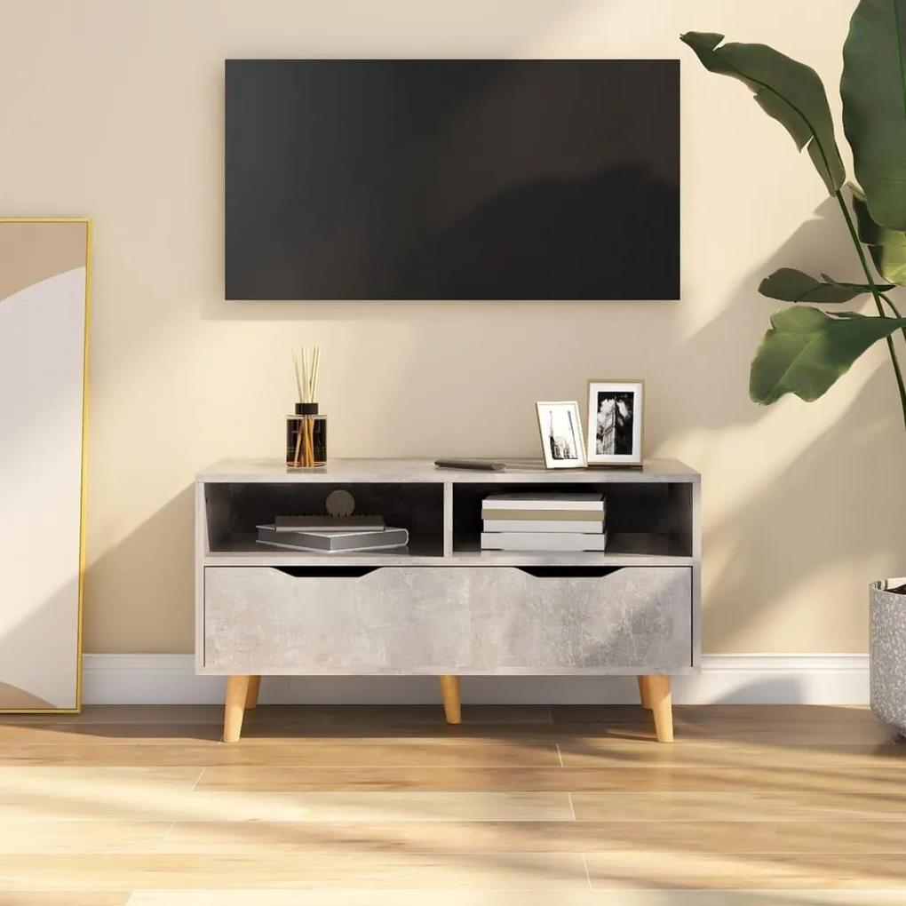 vidaXL TV skříňka 90 x 40 x 48,5 cm kompozitní dřevo [326783] Barva: Černá