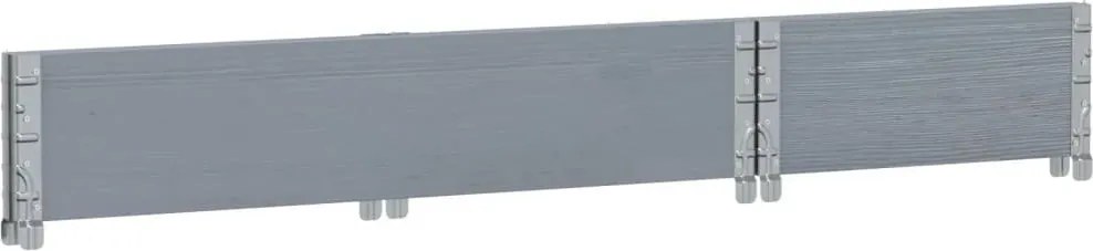 Zahradní truhlík šedý 100 x 50 cm masivní borové dřevo 3295389