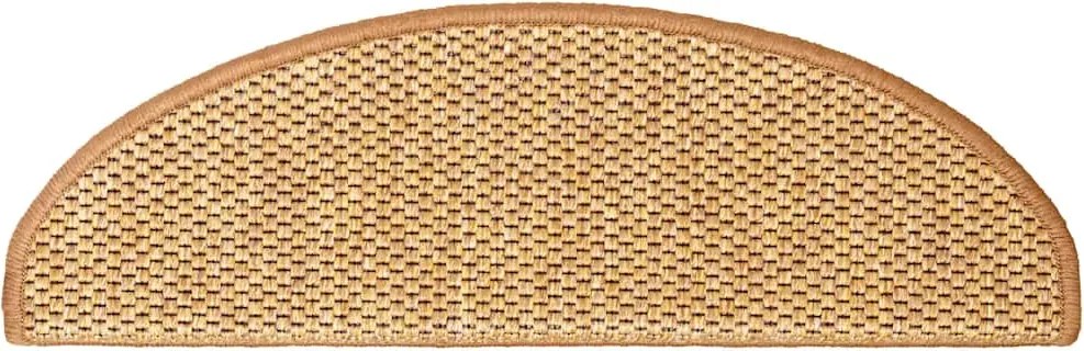 Samolepicí rohože na schody Sisal-Look 30 ks 65x21x4 cm Sisal 3365877