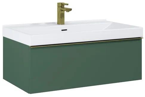 LOTOSAN Scarlet skříňka pod umyvadlo/desku 80cm, smaragd matná AQ LN8560