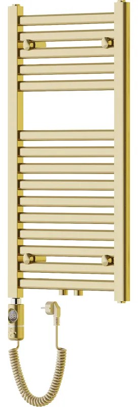 Mexen Hades, elektrické topné těleso 800 x 400 mm, 300 W, zlatá lesklá, W104-0800-400-2300-50