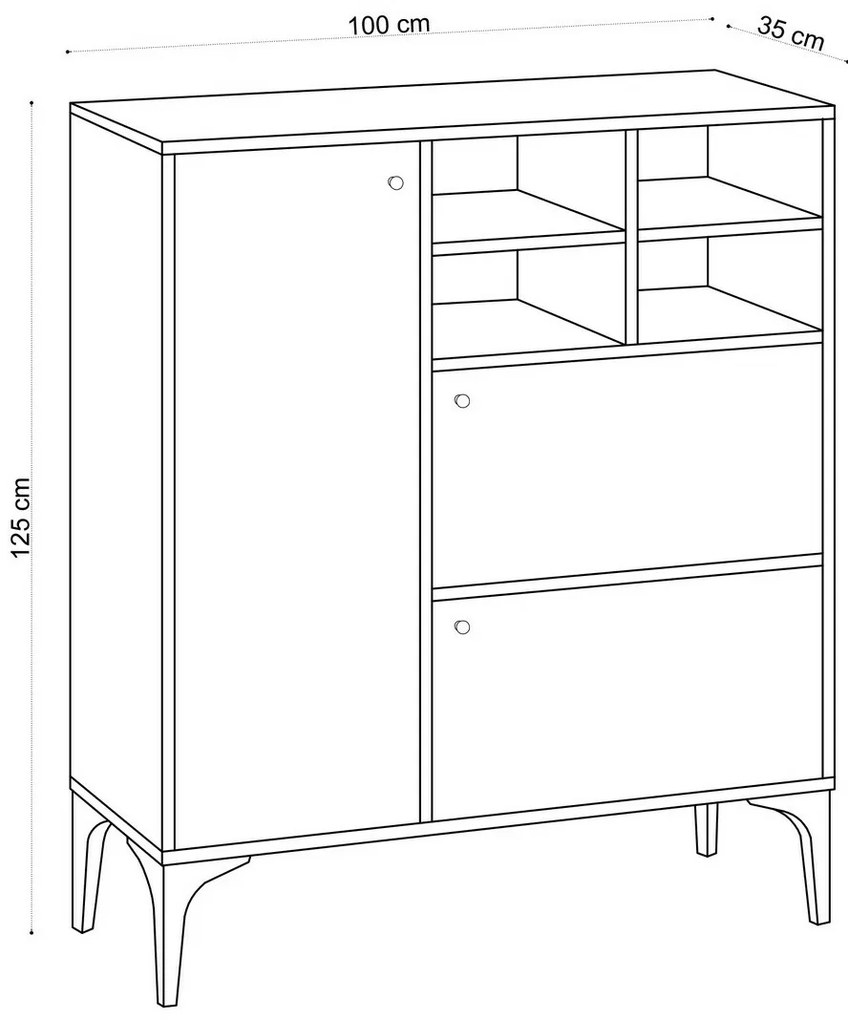 Skříňka Ewa Sapphire Oak
