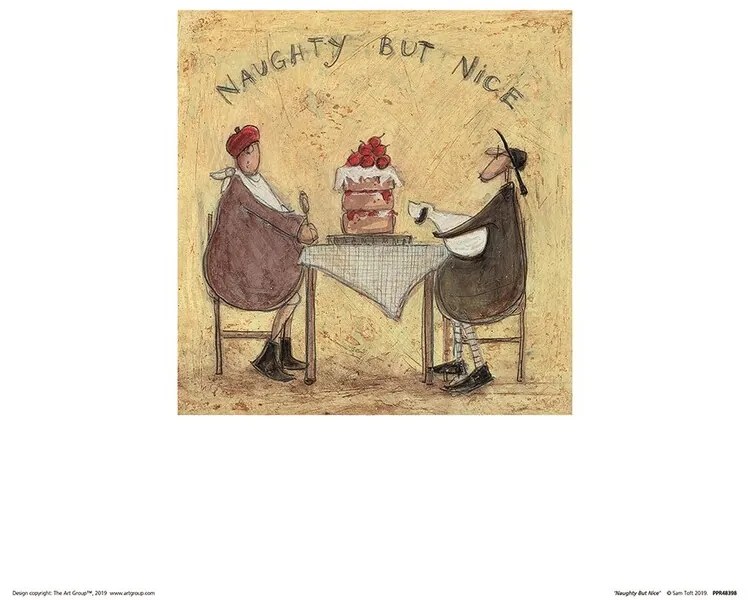 Umělecký tisk Sam Toft - Naughty But Nice, Sam Toft, (30 x 30 cm)