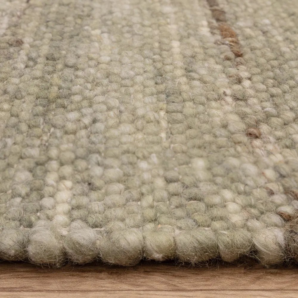 Khaki oboustranný/ručně tkaný koberec s příměsí vlny 160x230 cm Birkdale Pistachio – Asiatic Carpets