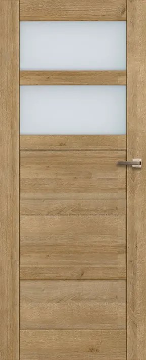 Interiérové dveře vasco doors BRAGA model 3 Průchozí rozměr: 70 x 197 cm, Orientace dveří: Levé dveře, Dekor: Dub Aljaška