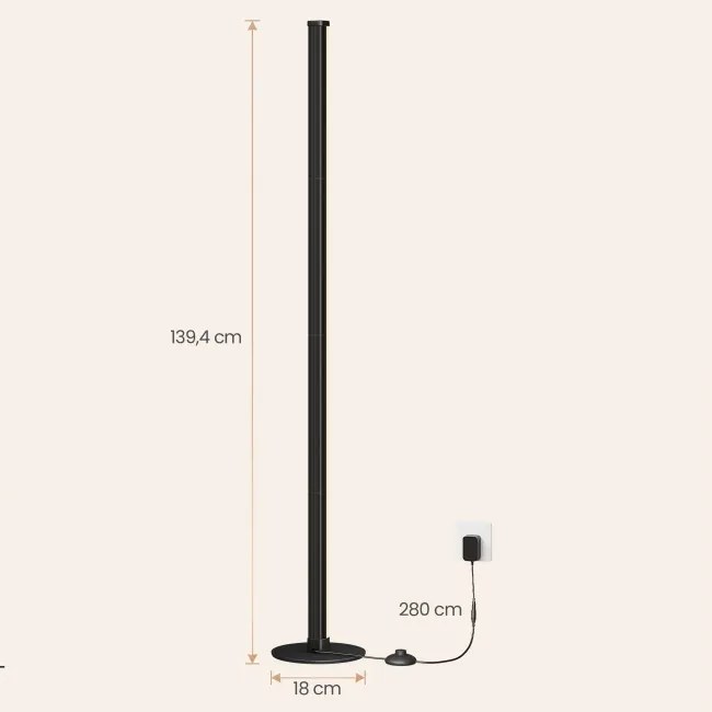LED stojací lampa LFLB35023BD02
