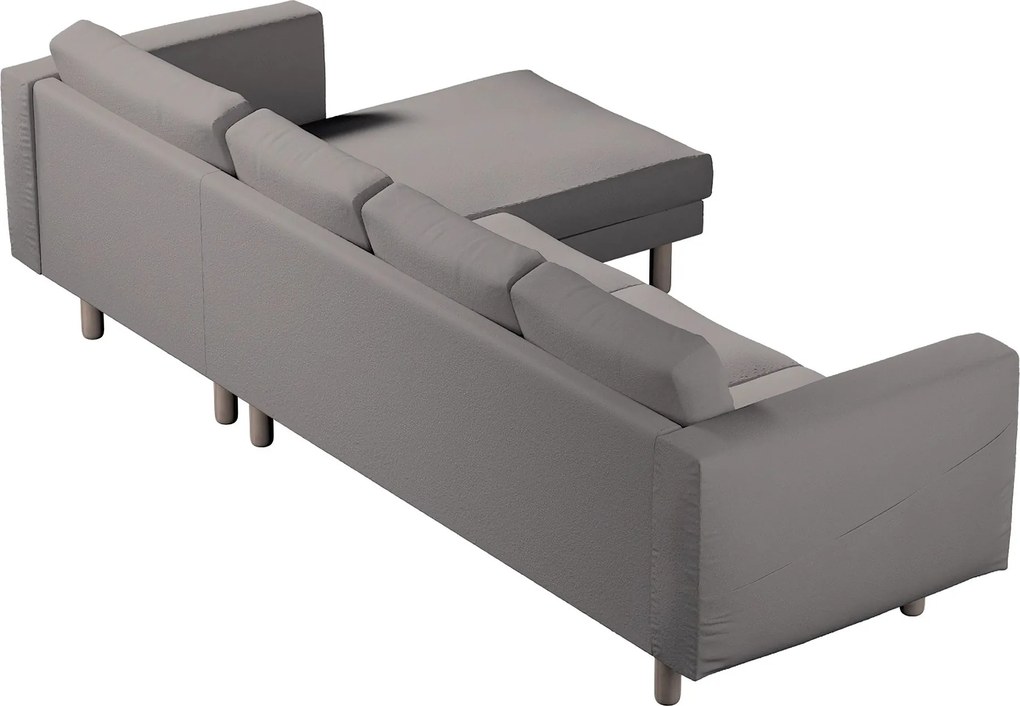 Potah na pohovku IKEA Norsborg 4-místná se šezlongem barva béžová látka pletený vzor
