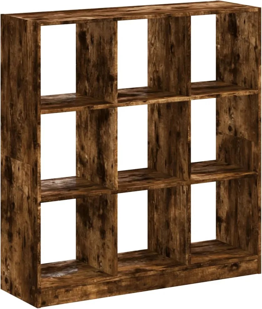 Knihovna kouřový dub 102 x 32 x 108 cm kompozitní dřevo 3307841