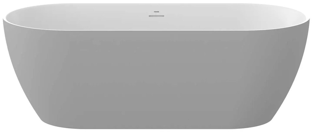 Ravak Freedom O Tec - Volně stojící vana, 170x77 cm, Smoke Grey/bílá CD31500000