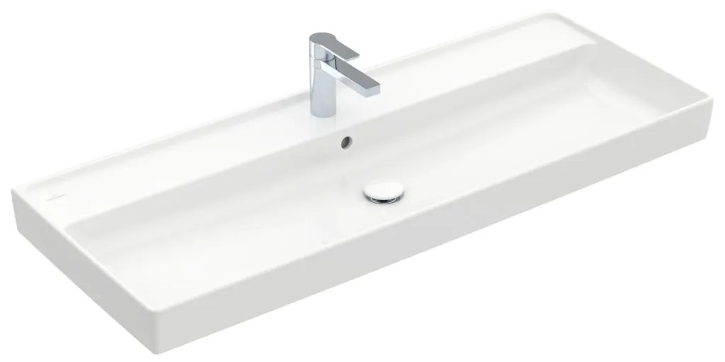 Villeroy & Boch Villeroy &amp; Boch COLLARO - Umyvadlo na skříňku 1200x470x160 mm, bez přepadu, bílá Alpin CeramicPlus 4A33C2R1