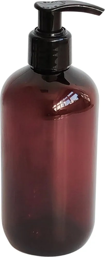 Dávkovač na mýdlo 300 ml hnědý s černou pumpičkou BELA
