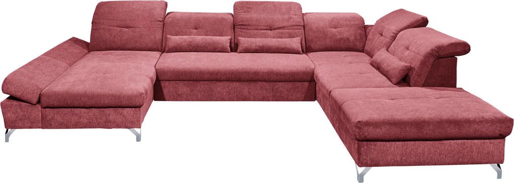 XXXLutz SEDACÍ SOUPRAVA, textil, bobulová MID.YOU - Rozkládací sedačky - 002220028617