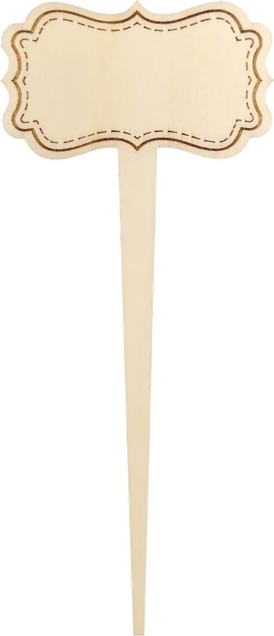 AMADEA Dřevěný zápich - cedulka na bylinky k popisu, výška 20 cm, český výrobek
