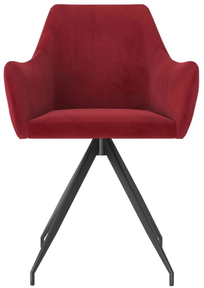 Petromila Dining Chairs 2 pcs Wine Red Velvet