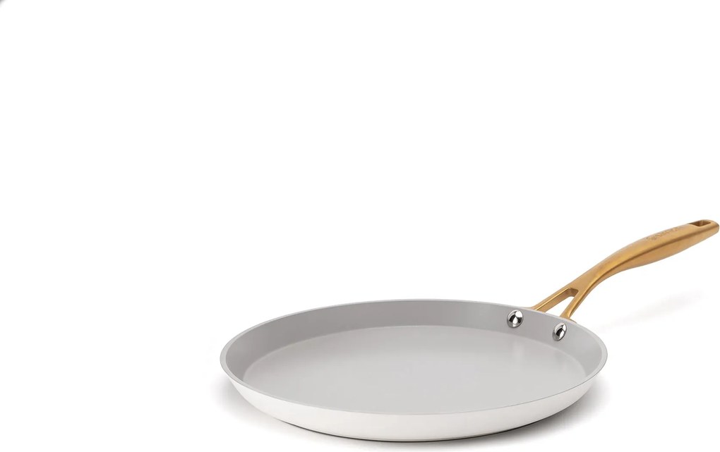 Elmich Nepřilnavá keramická palačinková pánev Zen Ø 26 cm - krémovo zlatá