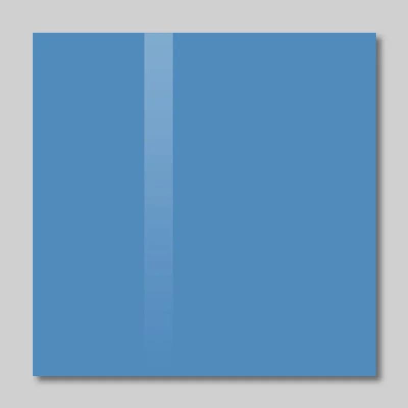 Modrá coelinová skleněná magnetická tabule do restaurace Smatab® - 60 × 90 cm