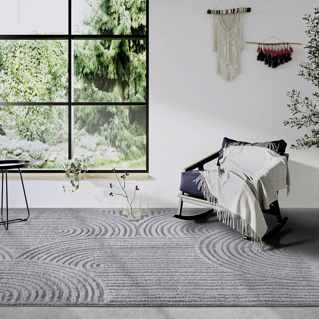 ELLE Decoration, Kusový koberec Gallery 106091 Light Grey z kolekce Elle, 80x120, šedá, ložnice