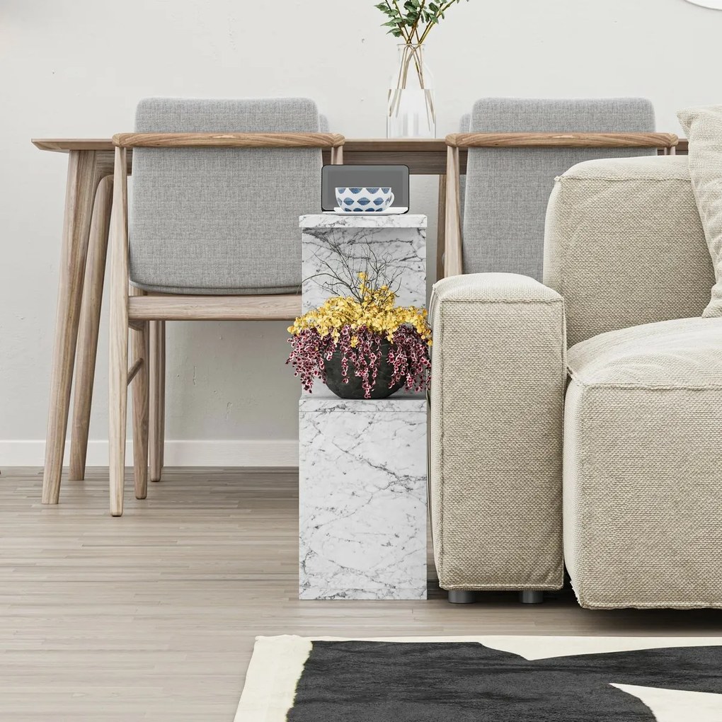 Odkládací stolek Zeta Carrara Marble
