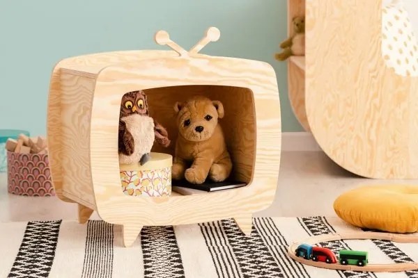 Dětská skříňka - Dřevěná televize