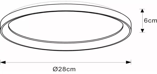 Lucide 46103/20/02 - LED Stmívatelné stropní svítidlo VIDAL LED/20W/230V zlatá