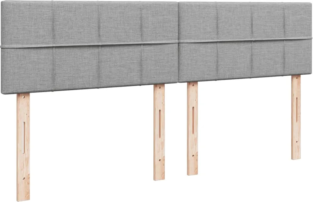 Box spring postel s matrací světle šedá 180 x 200 cm textil 3287147